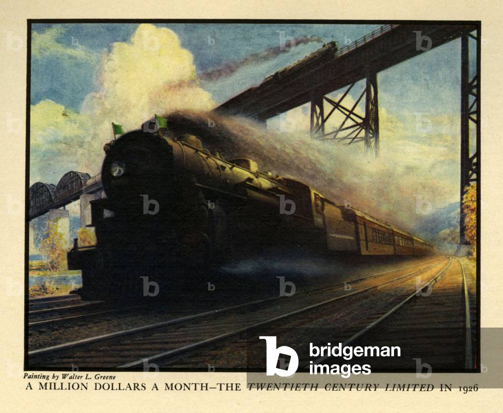 Image of New York Central Railroad Magazine Advert, USA, 1920s