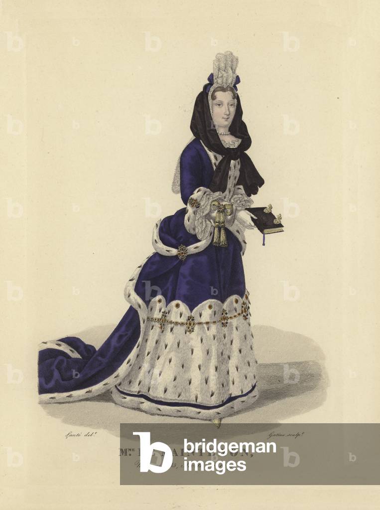 Image of Madame de Maintenon, mistress of King Louis XIV of France by ...