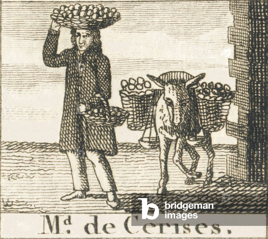 Image of Cherry merchant, 1823 (engraving)