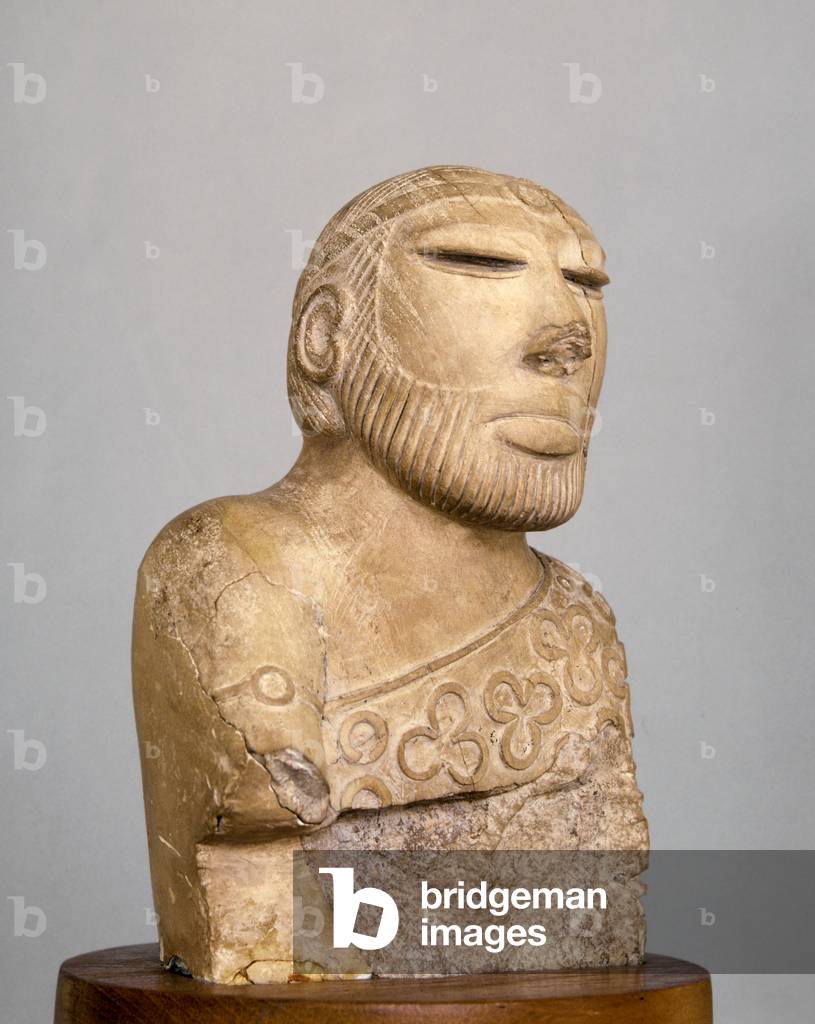 Image of Sculpture of King Priest from Moenjodaro, Pakistan (2500 B.C ...