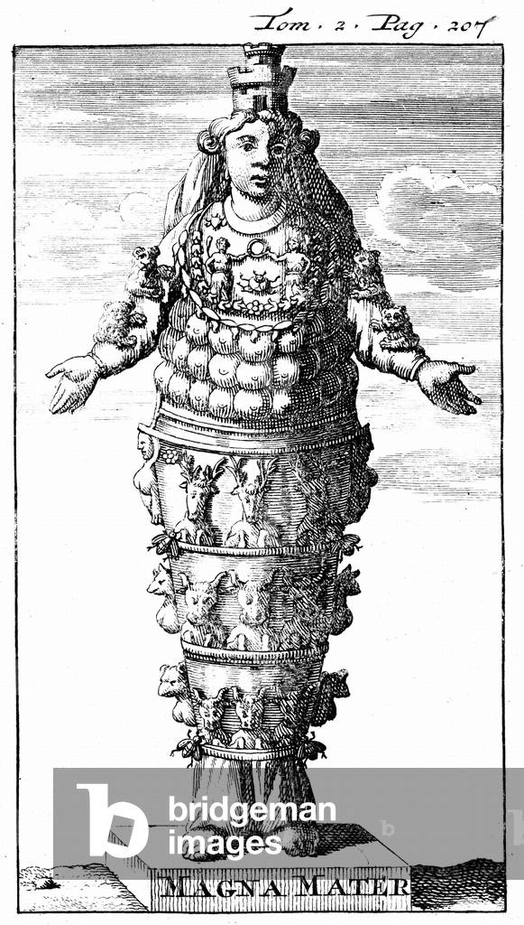 Image of Cybele, the Great Mother: Wife of Saturn (Kronos) and mother