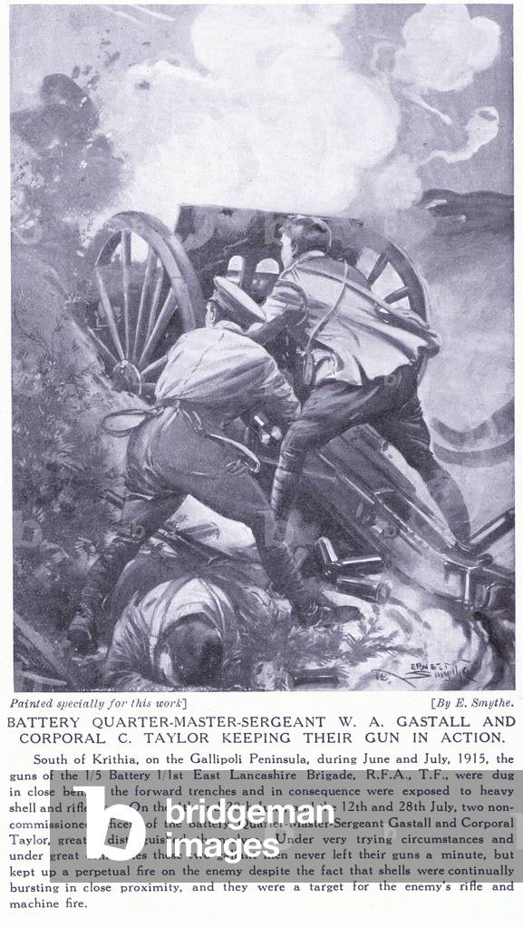 Image of Battery Quartermaster Sergeant W A Gastall and Corporal C ...