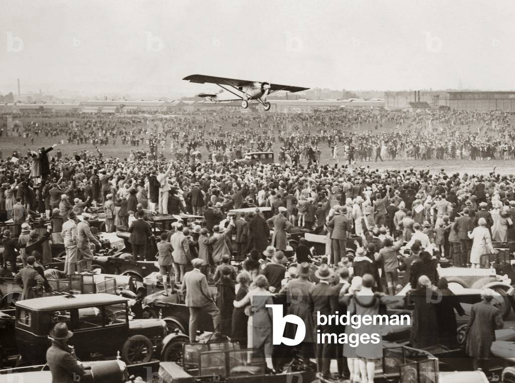 Image of Charles Lindbergh, 1927 (b/w photo)