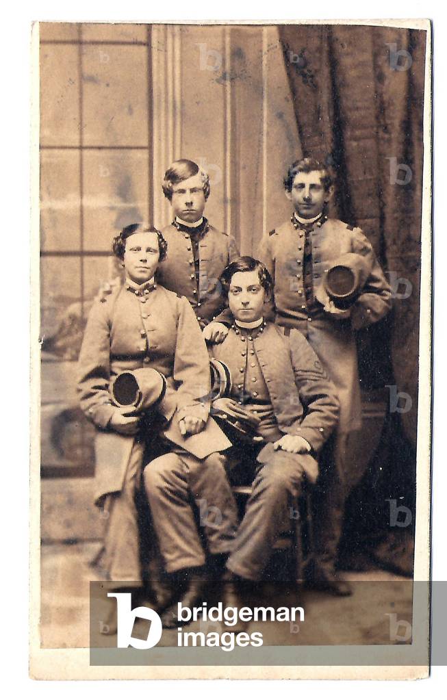 Image of American Civil War, Group Of Cadets From An Unknown Military