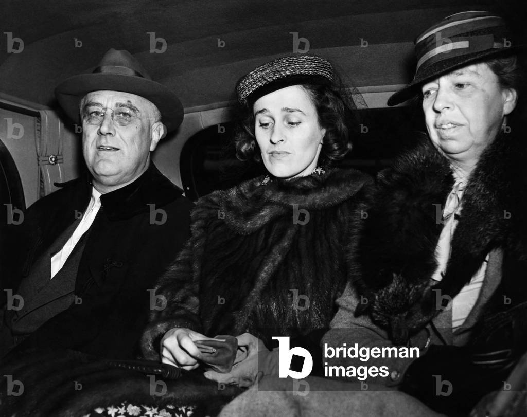 Image of FDR Presidency. From left: US President Franklin Delano Roosevelt, Betsey