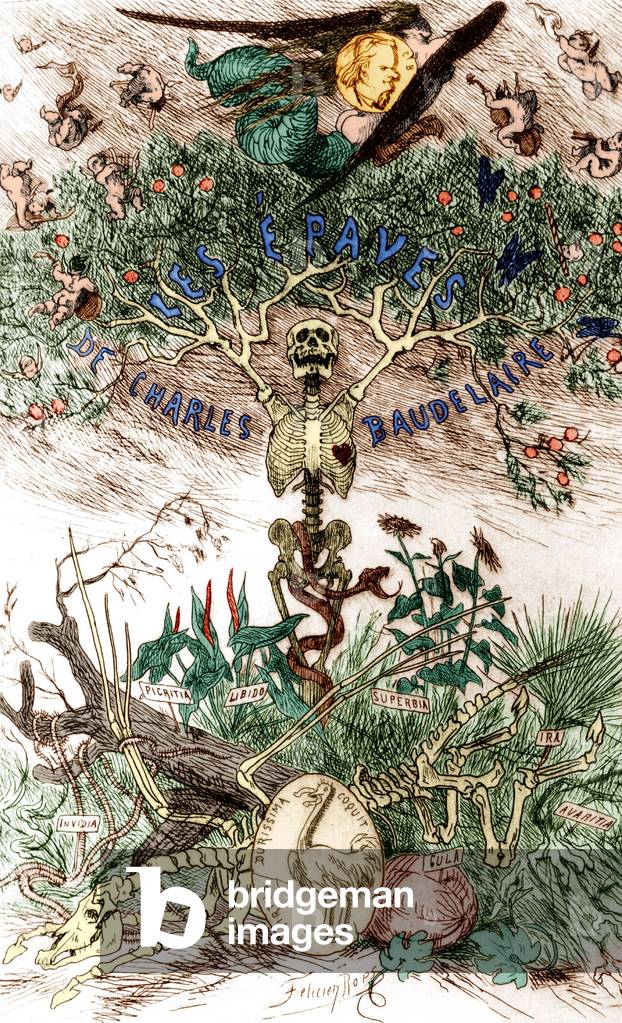 Image of Frontispiece of the book Les Epaves by Charles Baudelaire, 1866,