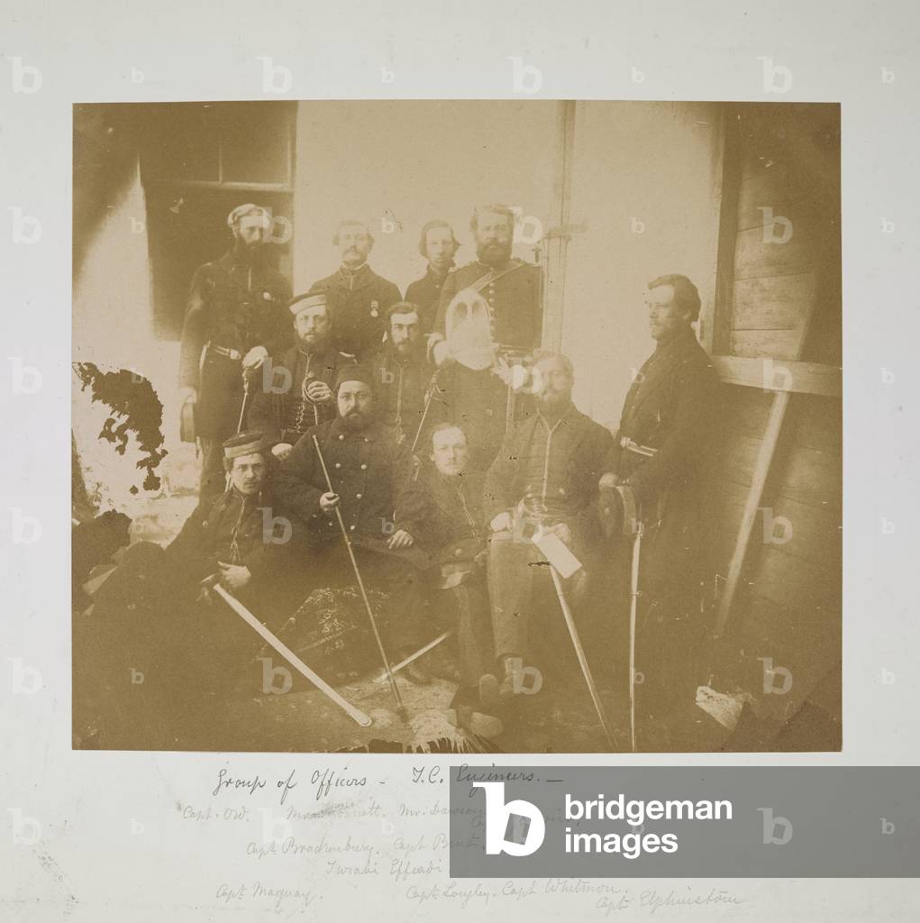 Image of Group of officers, TC [Turkish Contingent] Engineers, c.1855 ...