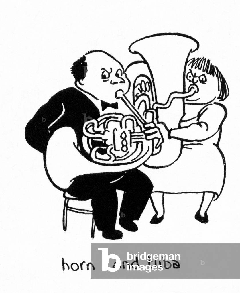 Dessin De Tuba Tuba Instrument De Musique Helicon À Cor Français.