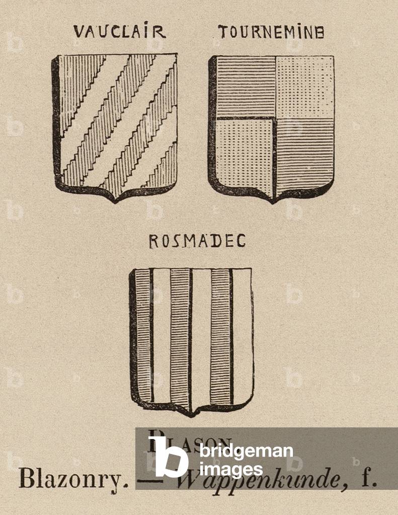 Image of Le Vocabulaire Illustre: Blason; Blazonry; Wappenkunde ...
