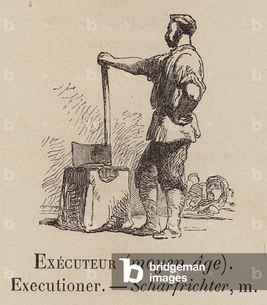 Image of Le Vocabulaire Illustre: Executeur (moyen age); Executioner ...