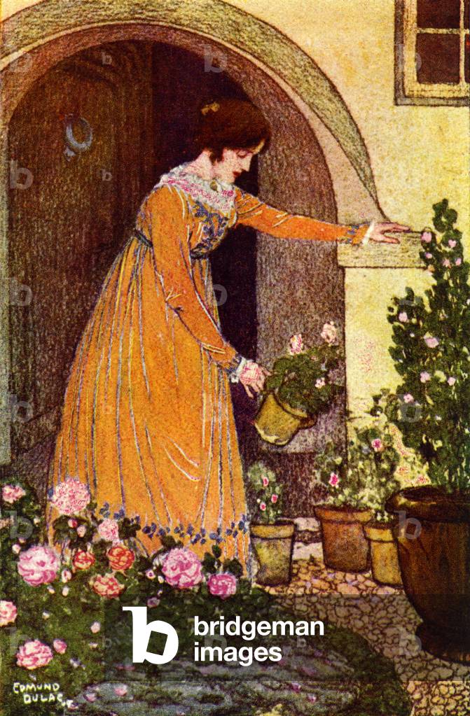 Image of illustration for Shirley by Charlotte Bronte, 1922 (lithograph ...