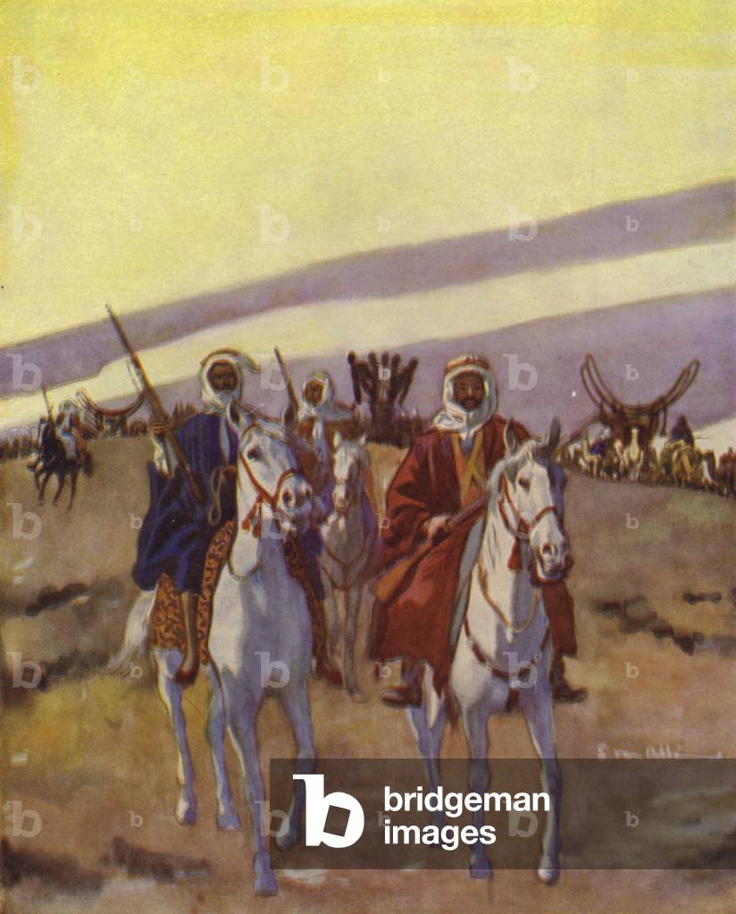 Image of The mighty host of the Ruala, Bedouin tribe of Arabia, by Van ...