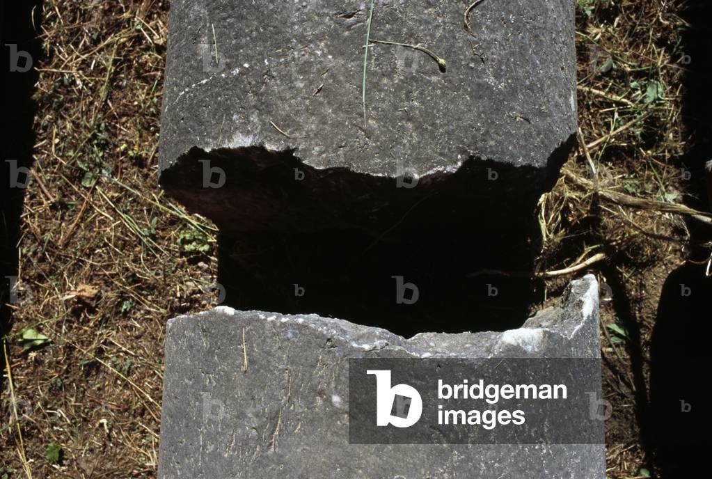 Image of Column in early Christian basilica, 5th century AD, former ...