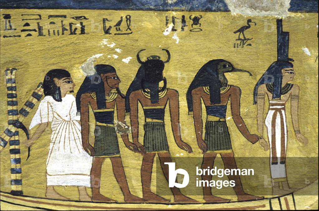 Image of Ancient Egypt, Wall painting Tomb of Inherkhau, Thebes, Tomb ...