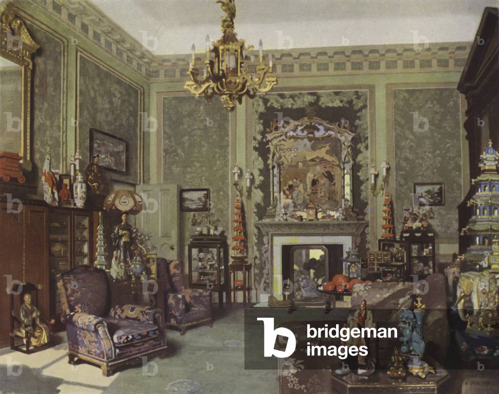 Image of Queen Mary's Chinese Chippendale Room, Buckingham Palace ...