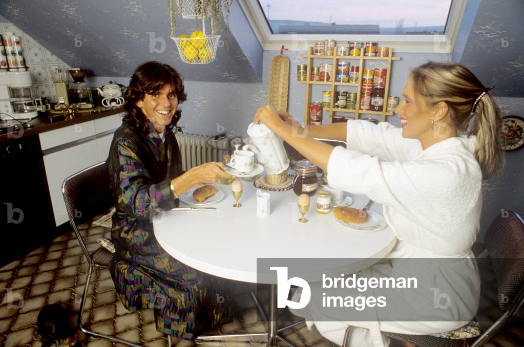 Image of (l-r): Thomas Anders, Nora Balling, 1985 (photo)