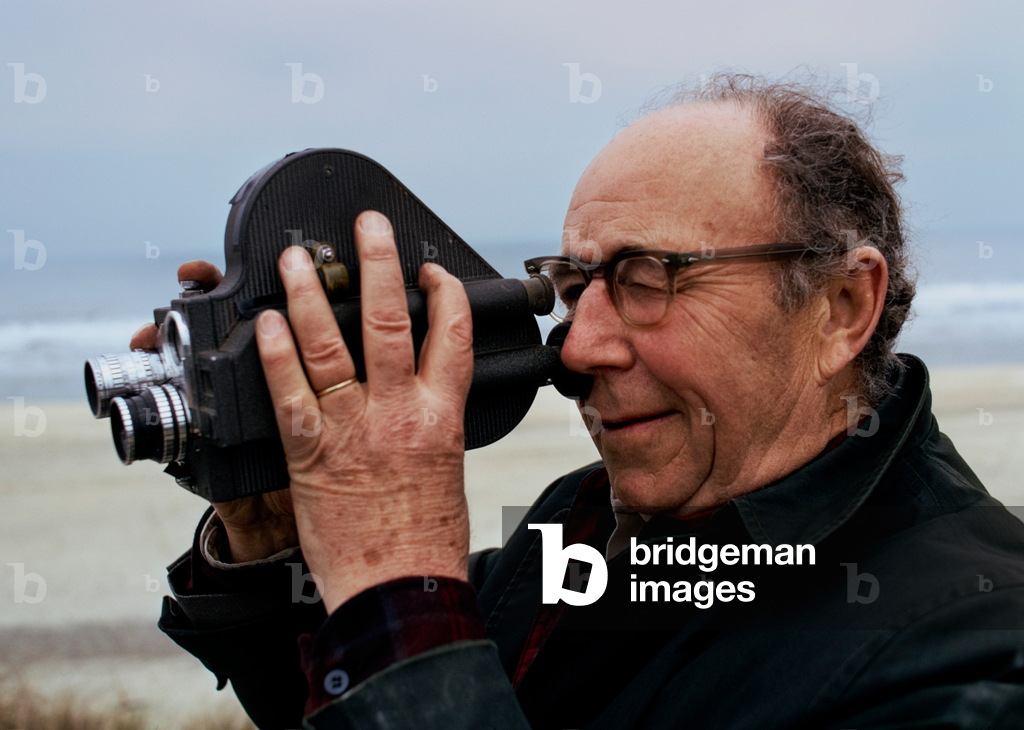 Image of Dr. Harold Edgerton, inventor, with a small movie camera, Cape ...