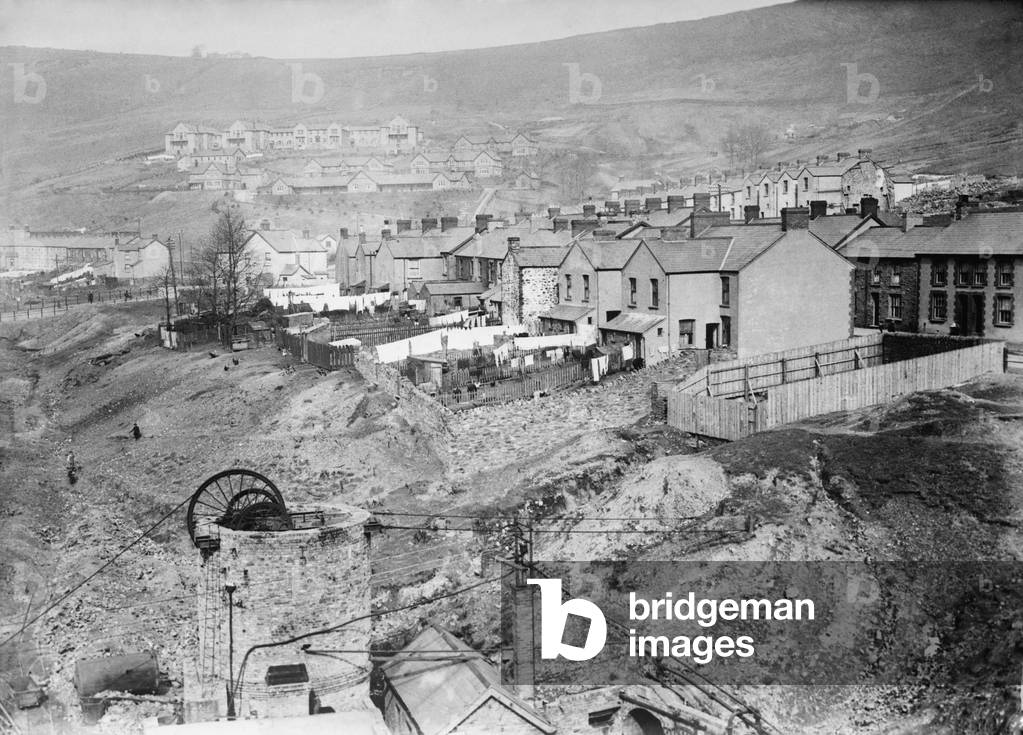 Image of Llwynpia, South Wales, a colliery village built up around a