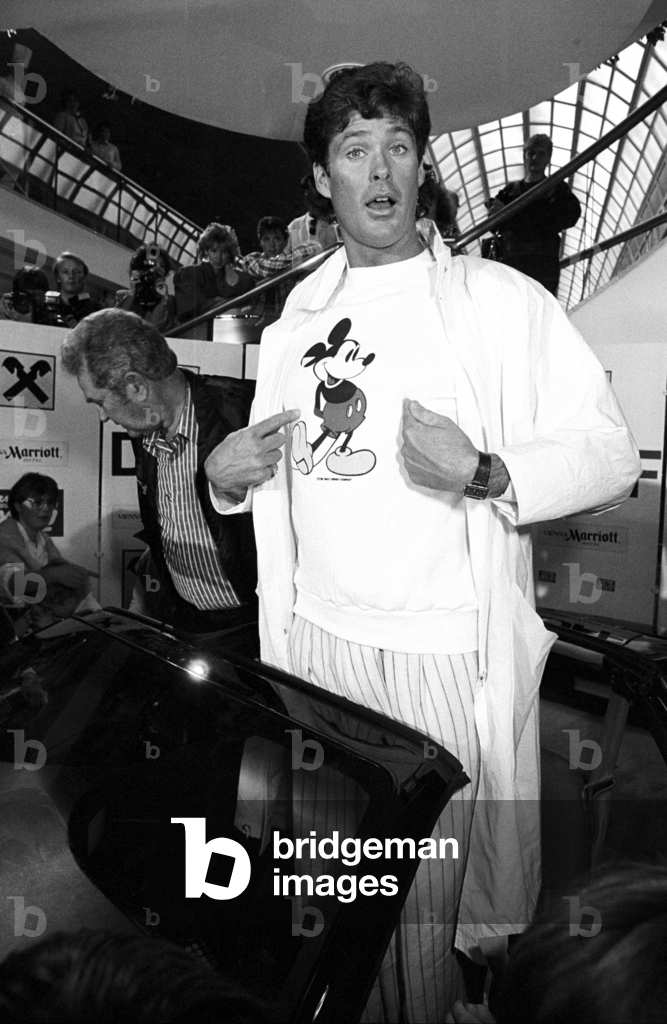 Image of "Knightrider" David Hasselhoff in Vienna, 1987 (photo)