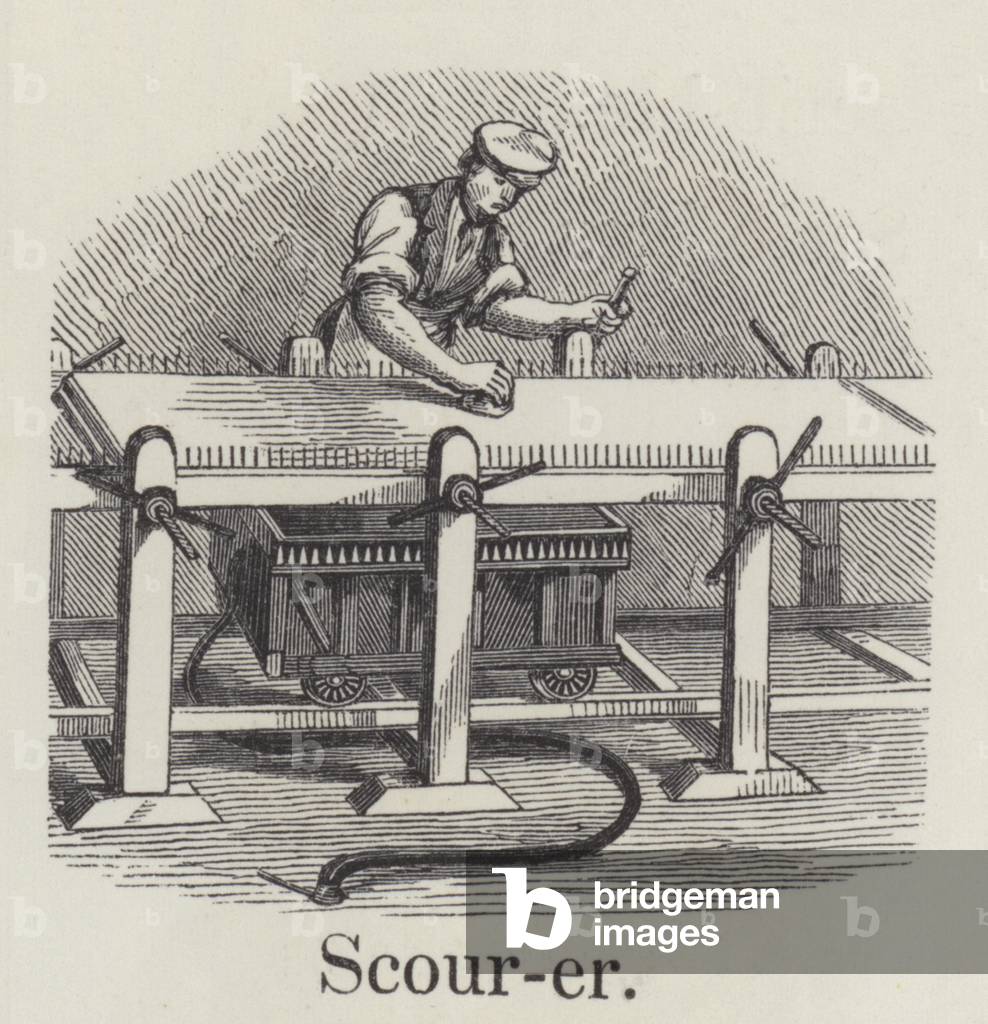 Image of Scourer (engraving) by English School, (19th century)