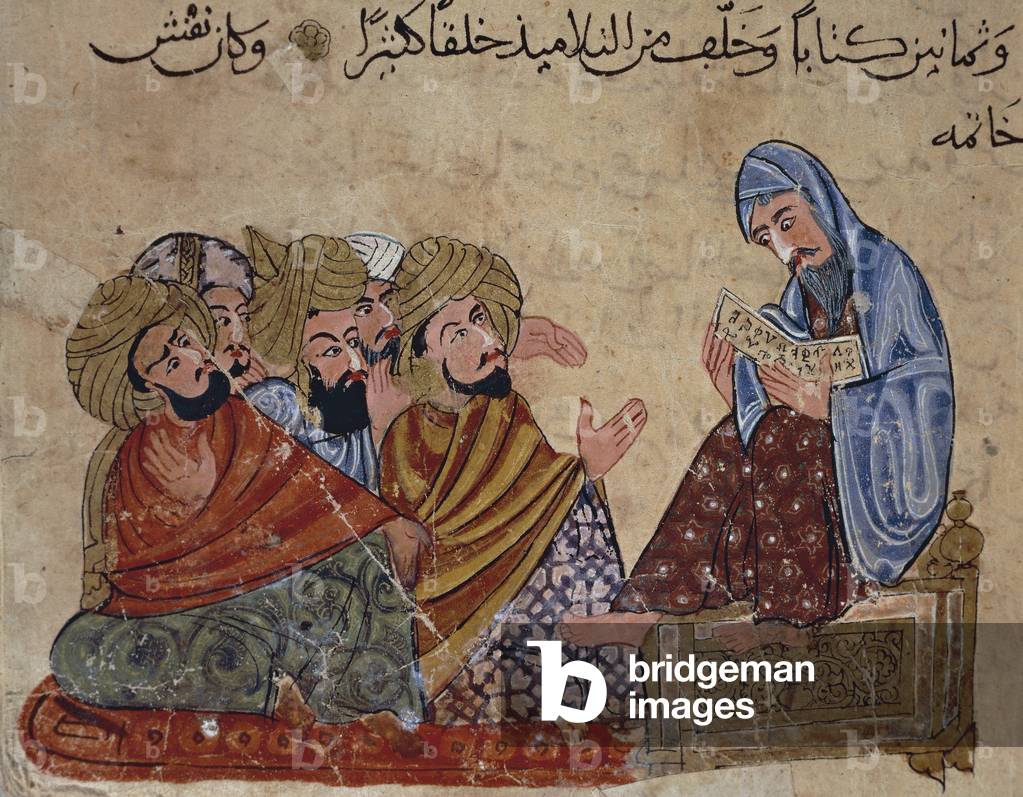 Image of Manuscript, 13th century Turkey Miniature depicting Socrates ...