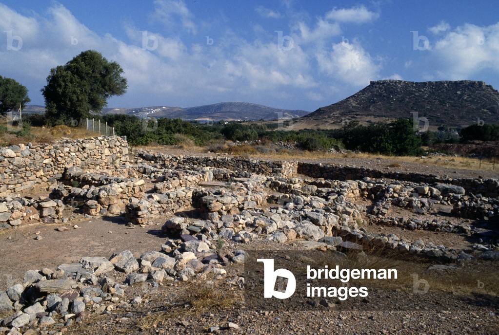 Image of Ruins of ancient town of Rousolakkos, Bronze Age, Palaikastro ...