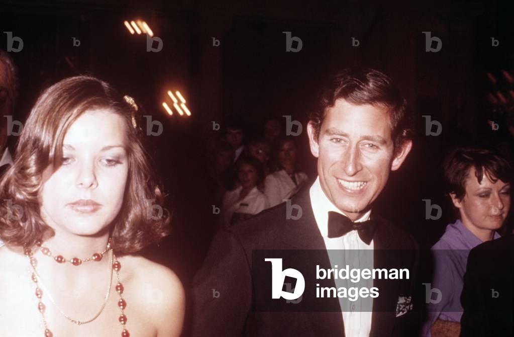 Image of Caroline of Monaco and Prince Charles (future King Charles III),
