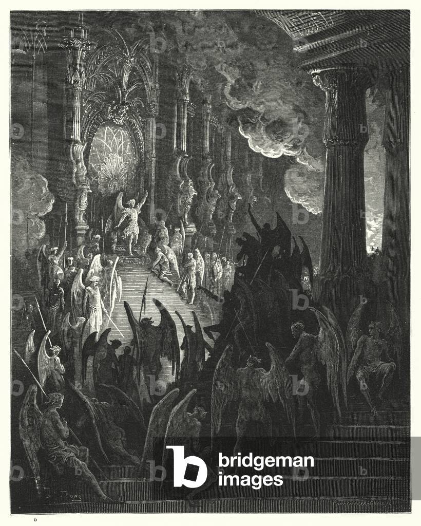 Image of Illustration by Gustave Dore for Milton's Paradise Lost, Book ...