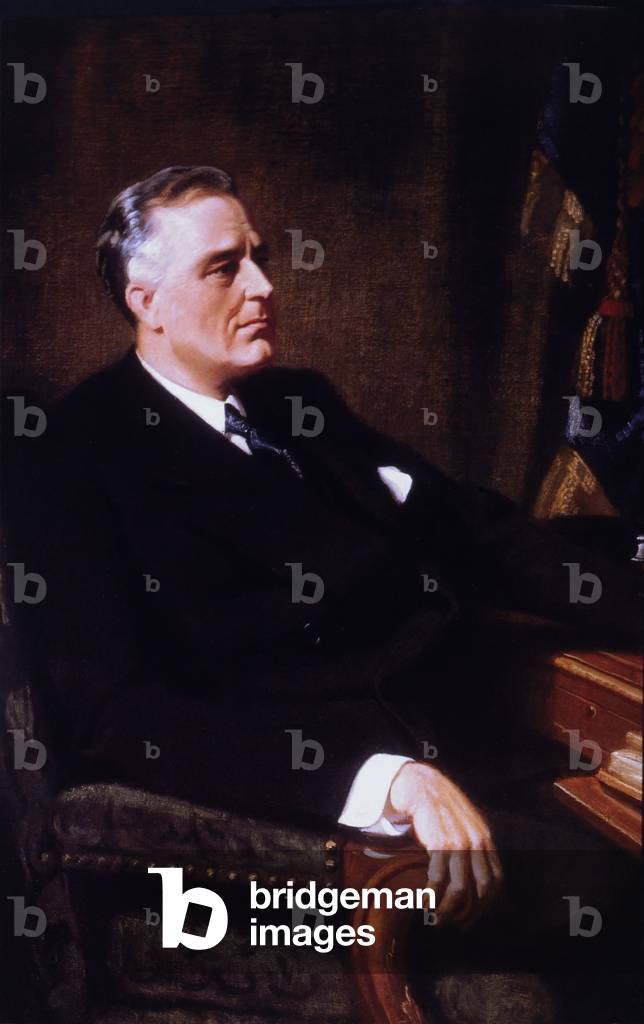 Image of Franklin Delano Roosevelt (1882-1945), 32nd President of the ...