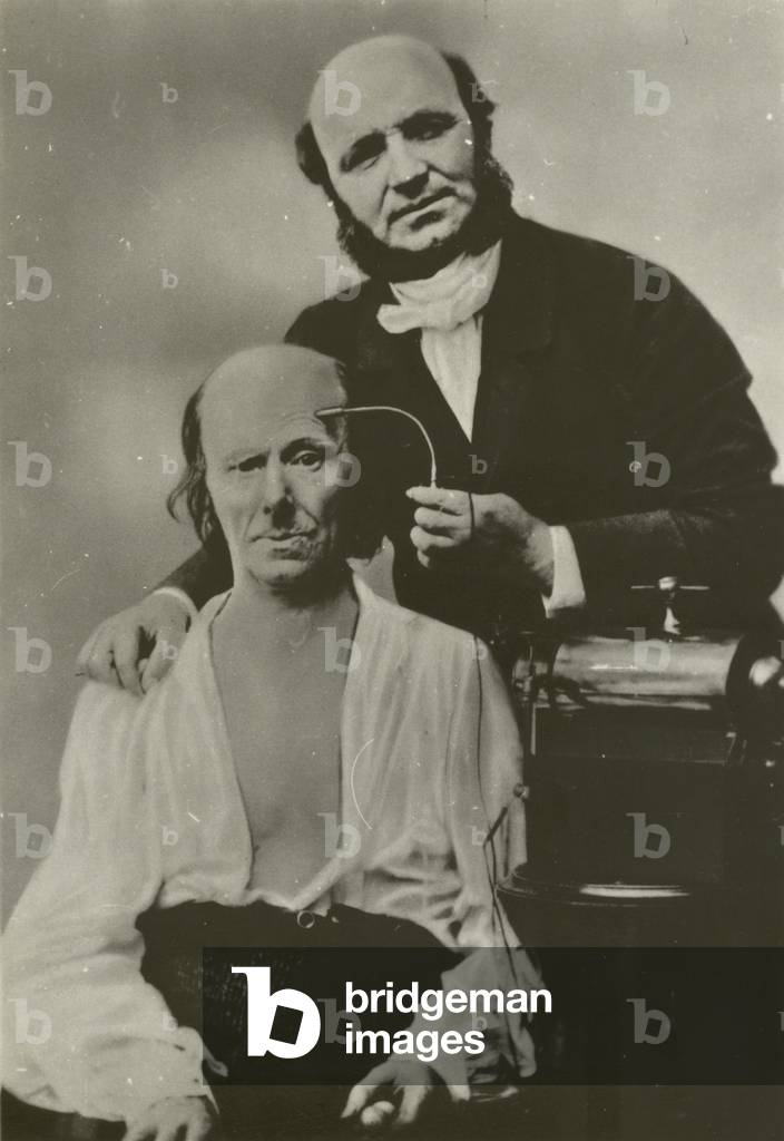 Image of French neurologist Duchenne de Boulogne using his ...