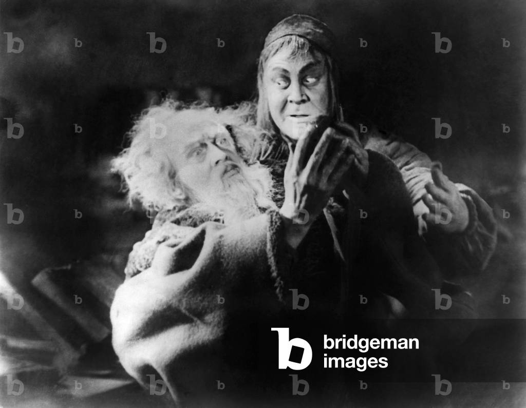 Image of Gosta Ekman, Emil Jannings, on-set of the Silent Film "Faust",