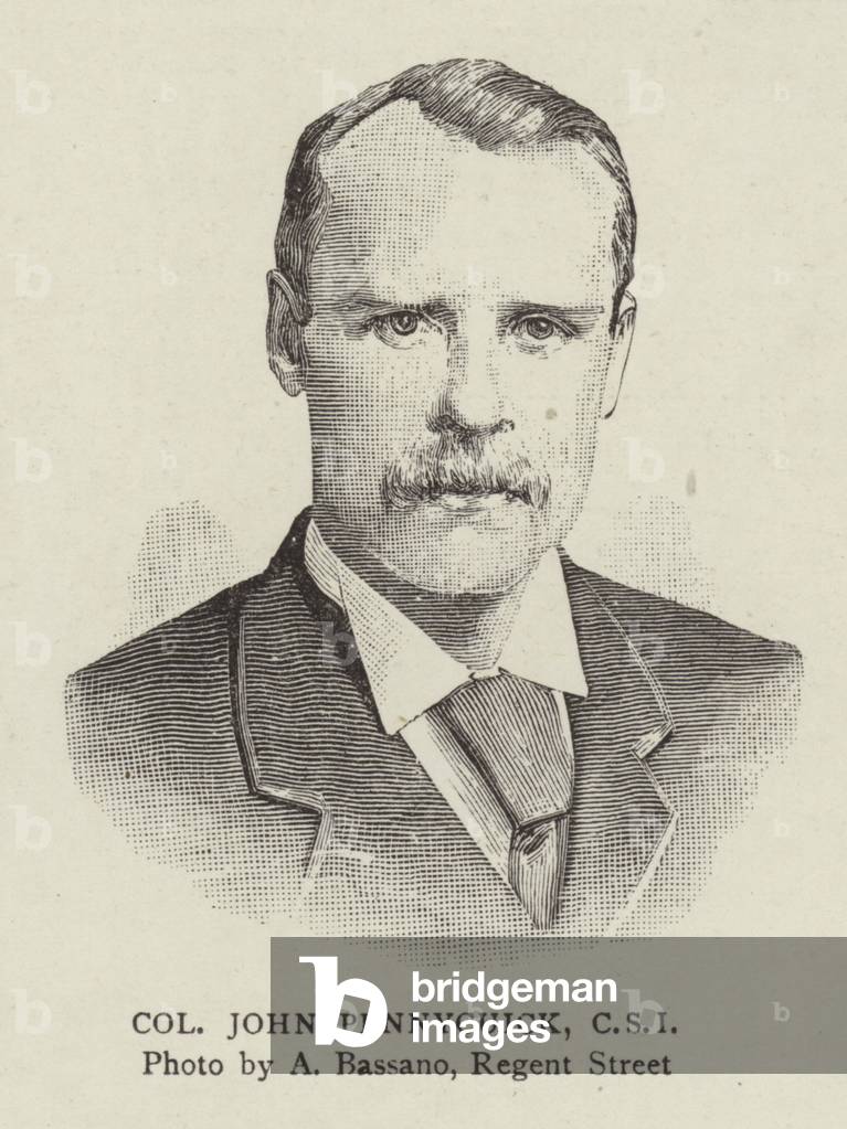Image of Colonel John Pennycuick, CSI (engraving) by English School ...