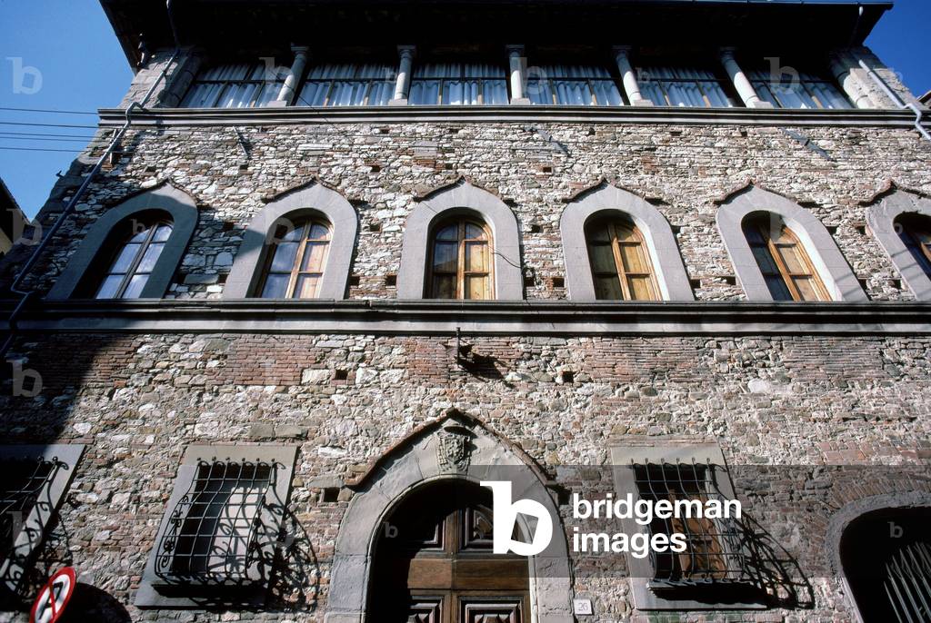 Image of The sixteenth century Palazzo Dovizi in Bibbiena, in the ...