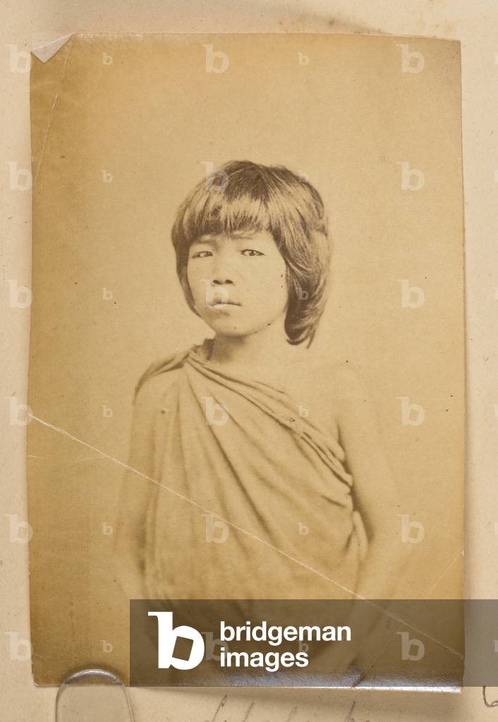 Image of Lepcha boy, from 'Views of Darjeeling', 1870s (b/w photo) by ...