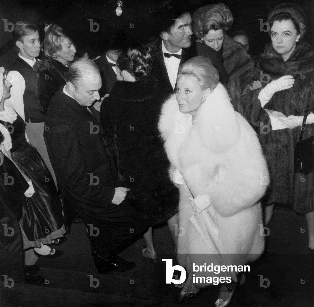 Image of Michele Morgan and her Husband Gerard Oury at Empire Theatre