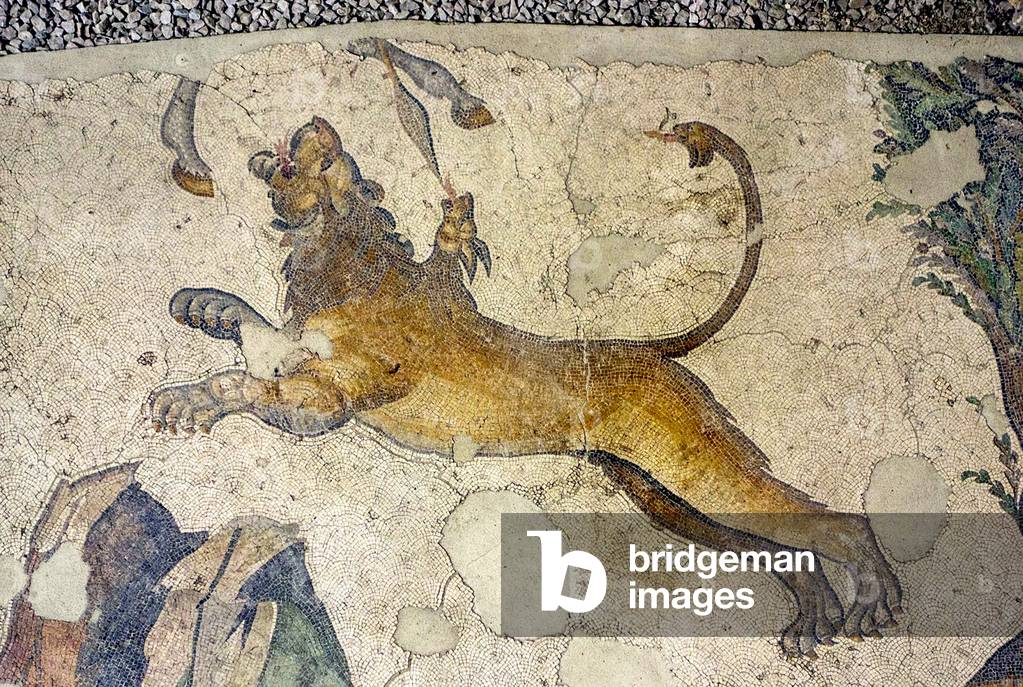 Image of Mosaic depicting the Chimera, Arasta Bazaar, Sultan Ahmet ...