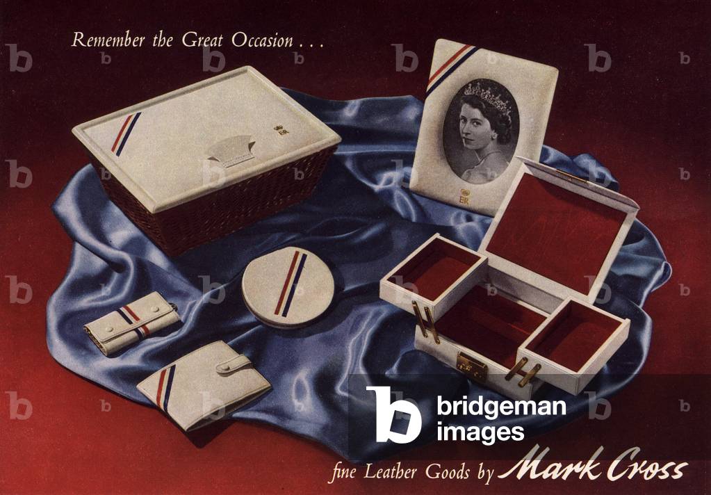 Image of ad for Mark Cross To celebrate the coronation of