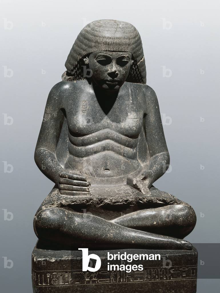 Image of The architect Amenhotep, son of Hapu, depicted as scribe ...