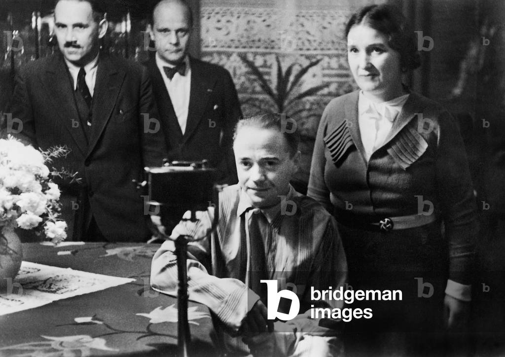 Image of Engelbert Dollfuss after a failed assassination attempt, 1933 ...