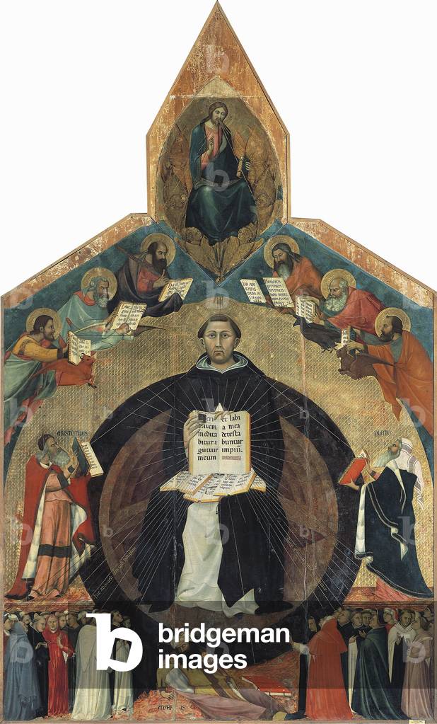 Image of Apothéose de saint Thomas d'Aquin par Francesco Traini (actif ...