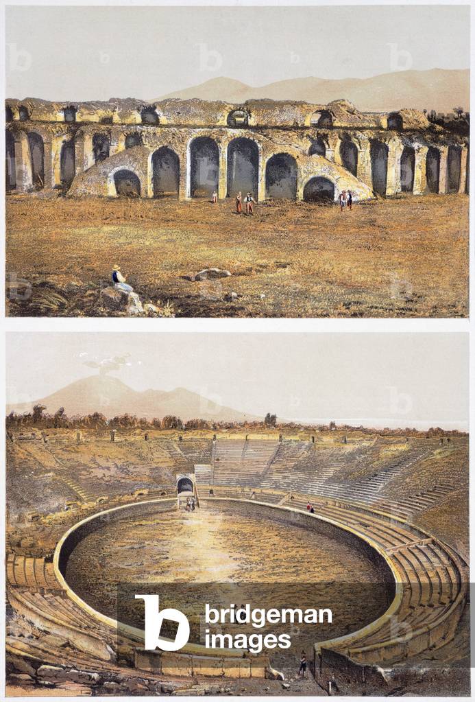Image of Reproduktion einiger Ansichten eines Amphitheaters, aus den ...