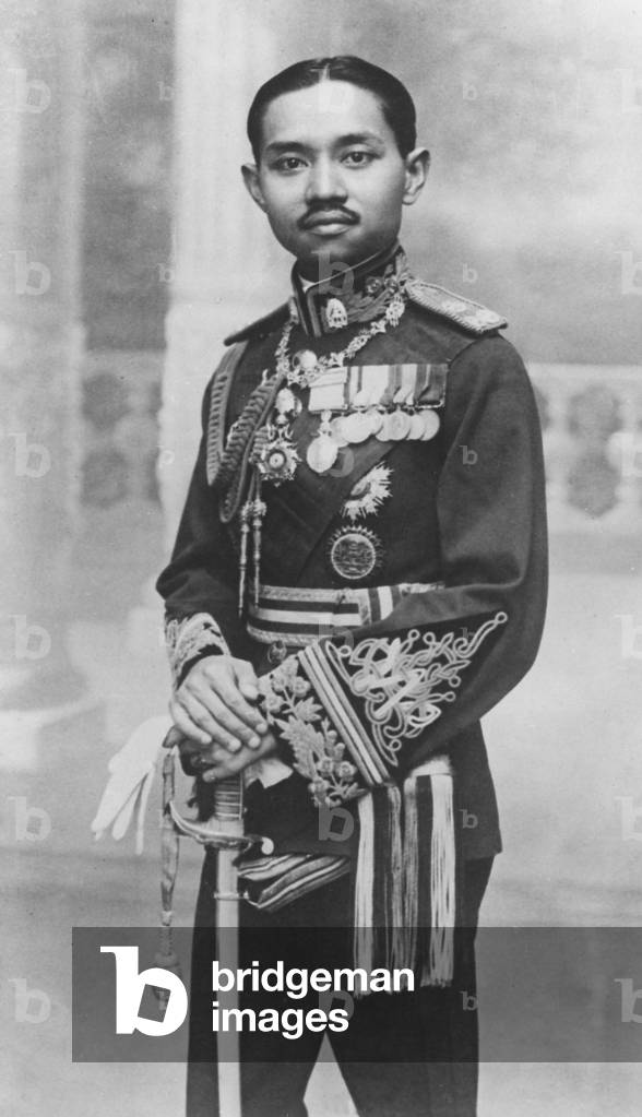 Image of Portrait of King of Siam, Prajadhipok or Ramer VII (b/w by ...