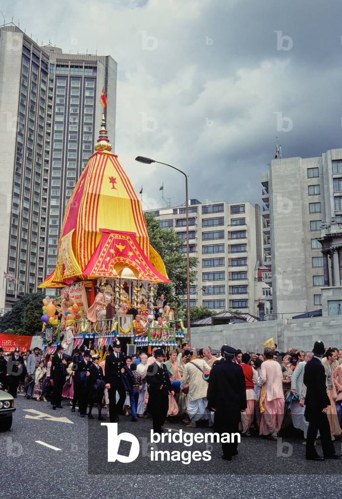 Image of Hare Krishna Ratha Yatra Festival, Procession, London, England ...