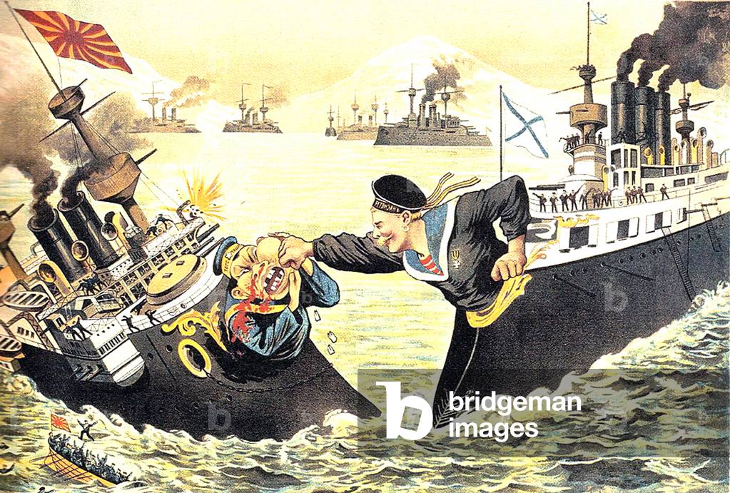 Image of Russia: Russian propaganda image of Tsarist navy giving ...