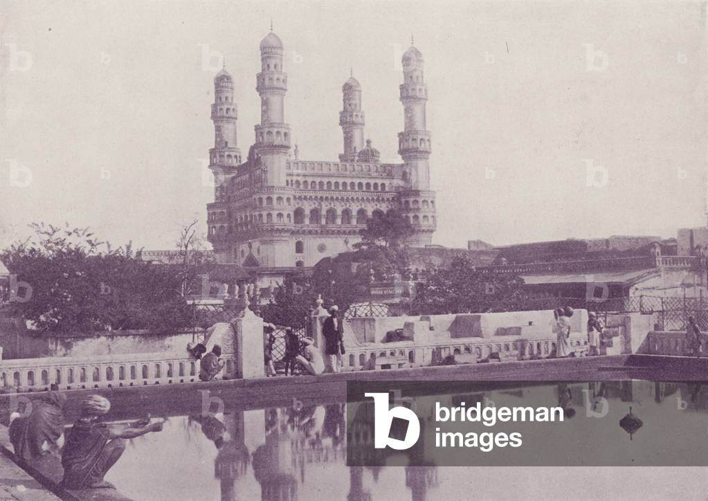 Image of The Char Minar, Hyderabad (b/w photo) by English photographer ...