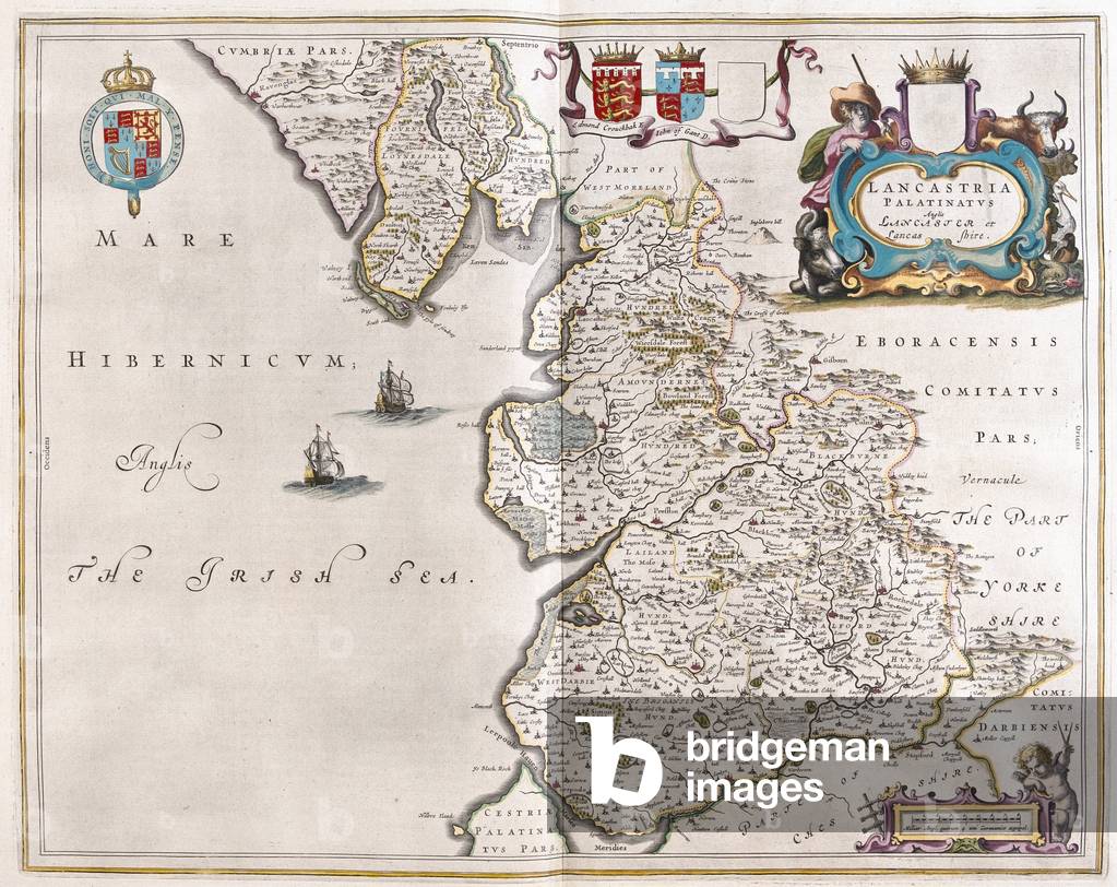 Image of Lancaster and lancastshire, in 'Theatrum Orbis Terrarum, sive ...