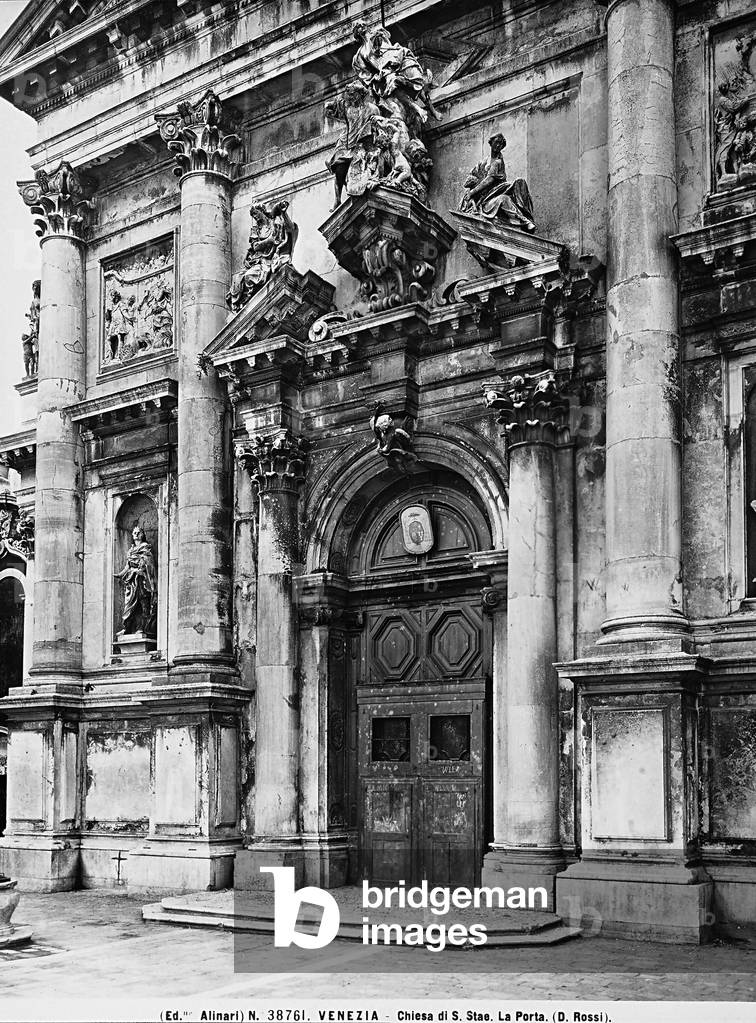 Image of The entrance doorway of the church of San Stae in