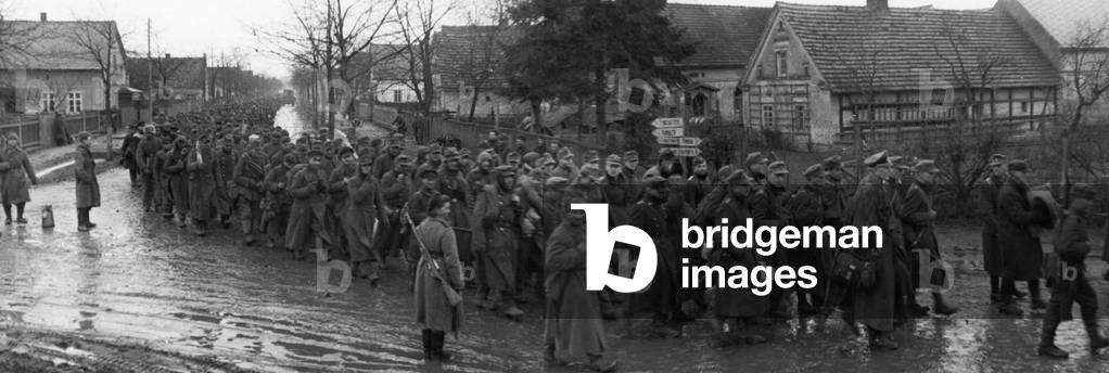 Image of World War 2, German Pows in Breslau (Wroclaw), Poland Taken