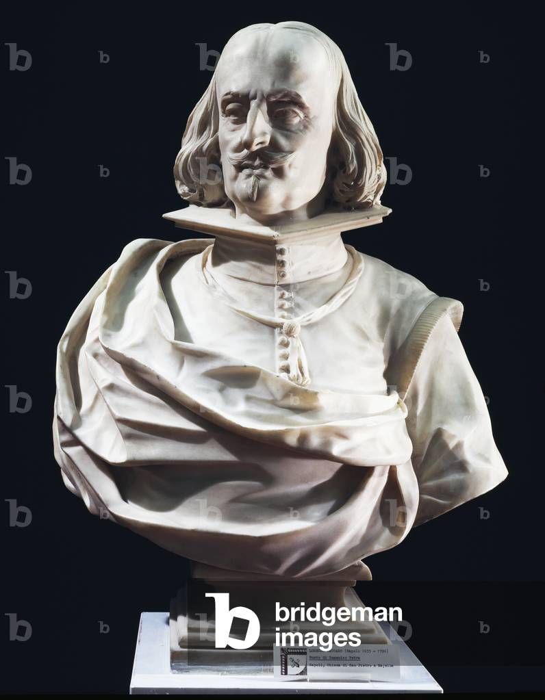 Image of Marble bust of Domenico Petra, by Lorenzo Vaccaro (1655-1706 ...
