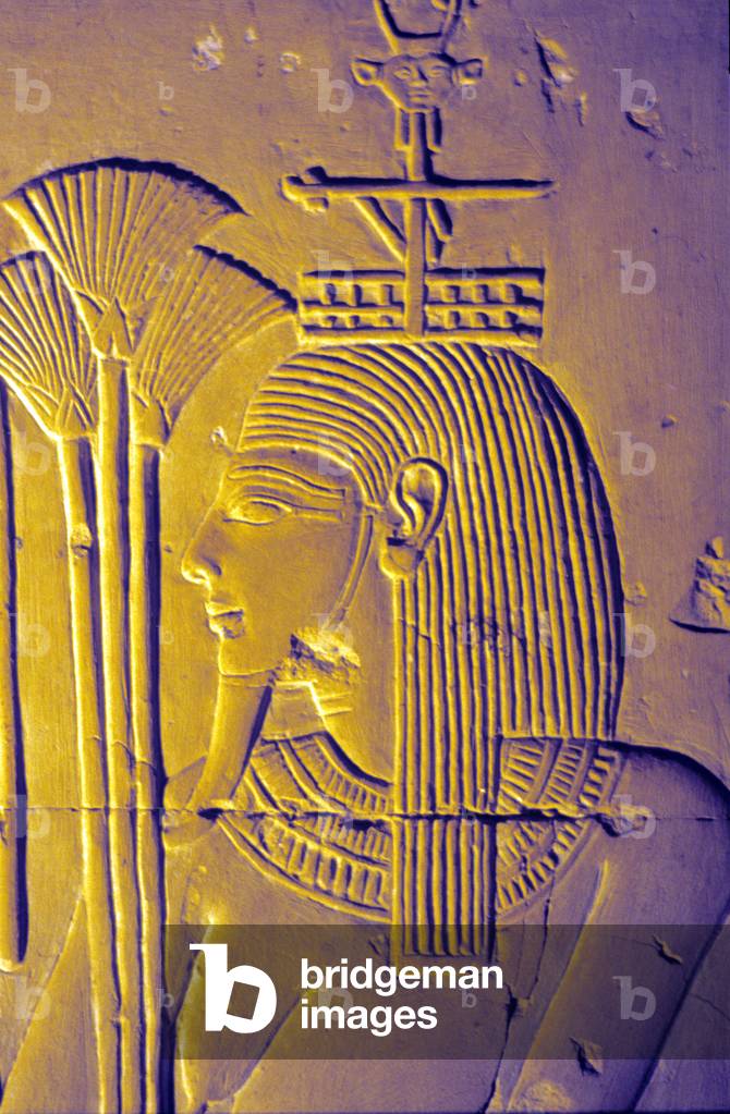 Image of Ancient Egypt, Wall painting/carving, Nile God brings ...